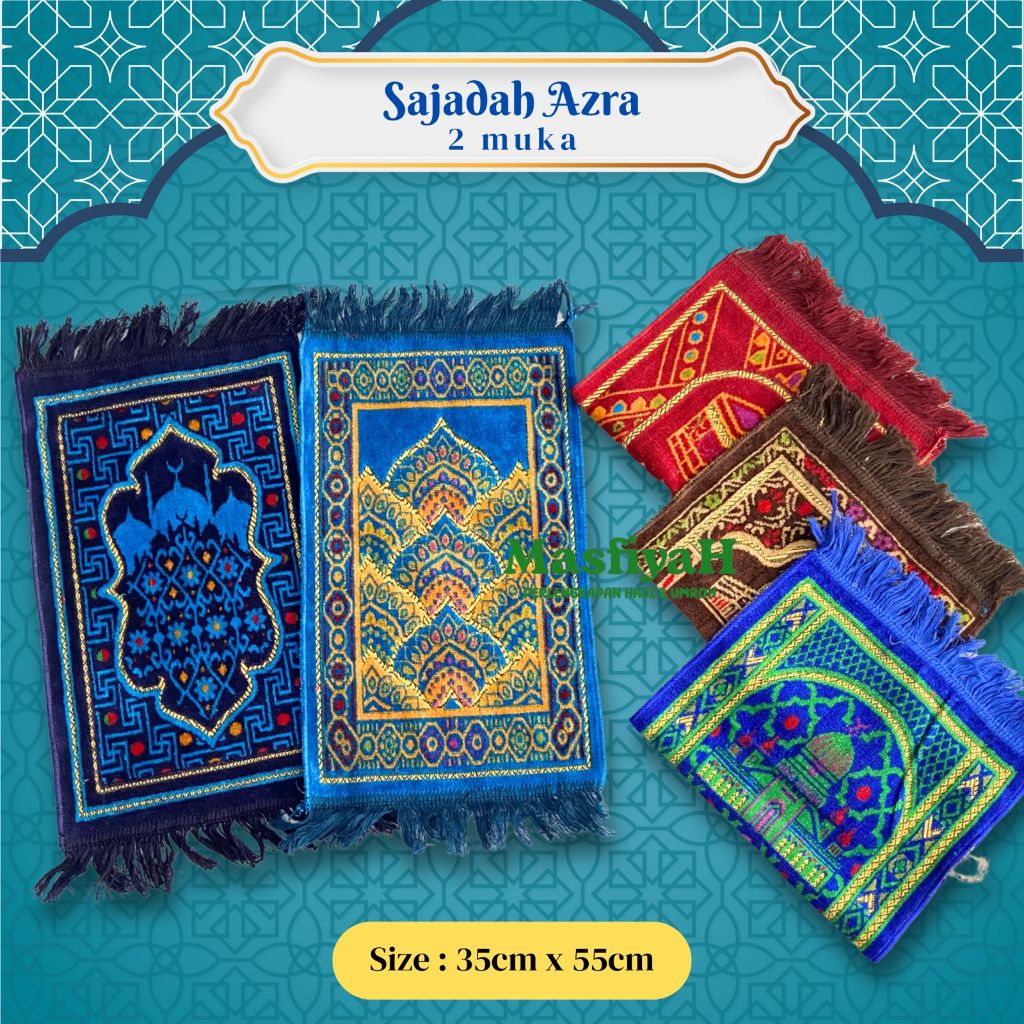 2 Face Head Prayer Prayer Mat - AZRAA Traveling Prayer Mat Mini Prayer ...
