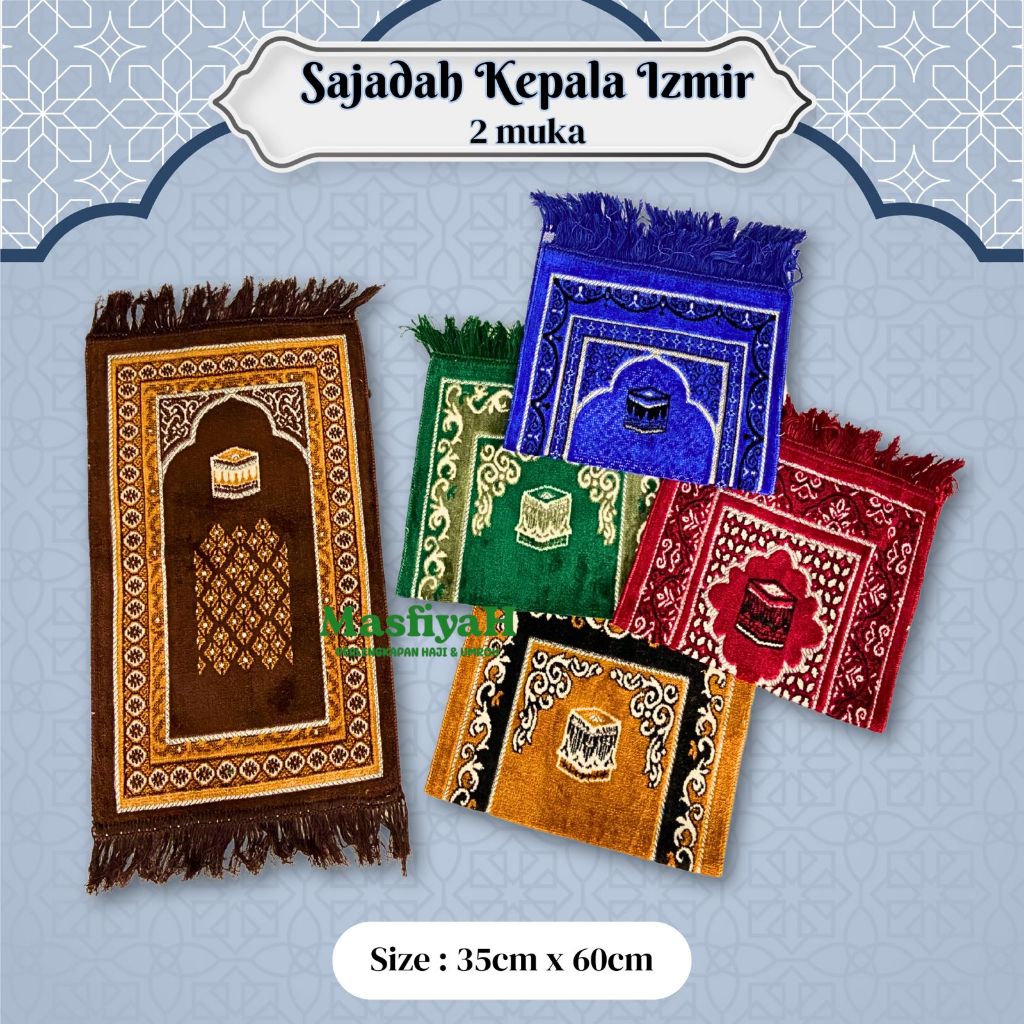 2 Face Head Prayer Mat - IZMIR Traveling Prayer Mat Mini Prayer Prayer ...