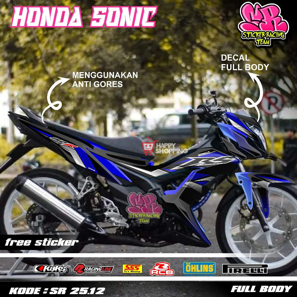Honda Sonic 150r Full Body Sticker Decal Full Body Sticker Honda Sonic ...