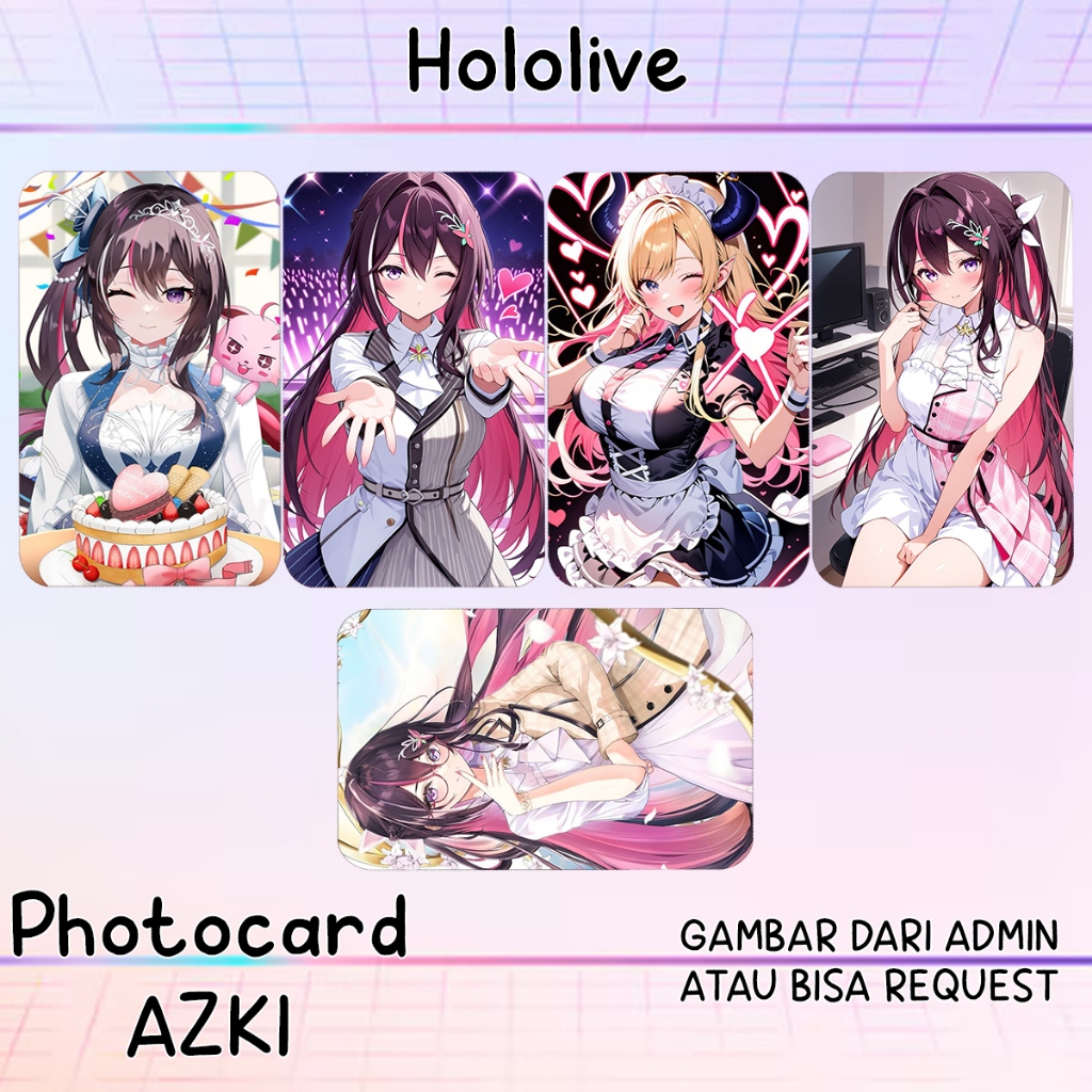 2R 1 SIDE PHOTOCARD PRINTING HOLOLIVE GEN 0 AZKI SUISEI ROBOCOSAN SAKURA MIKO TOKINO SORA ...