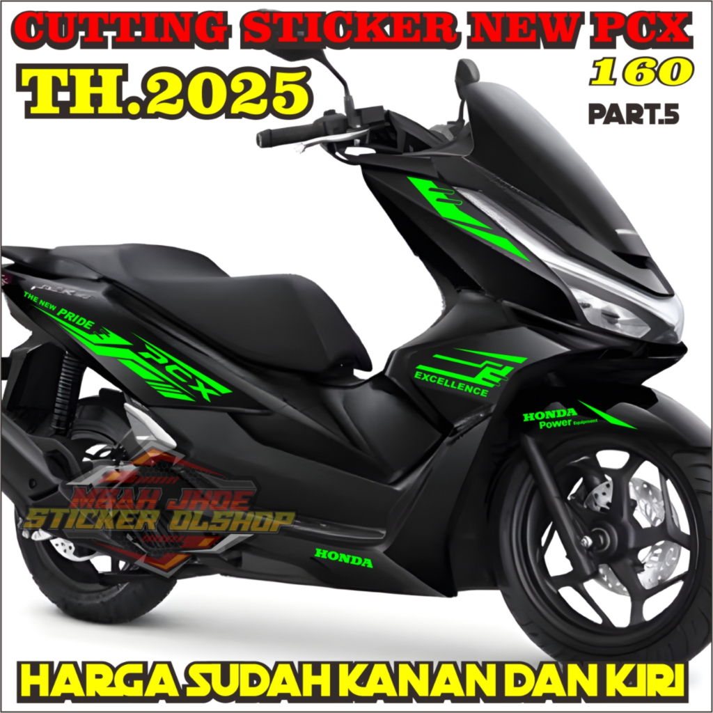 New Honda PCX 160 2025 ABS CBS Body Sticker. Honda PCX 2025 Body Strip ...
