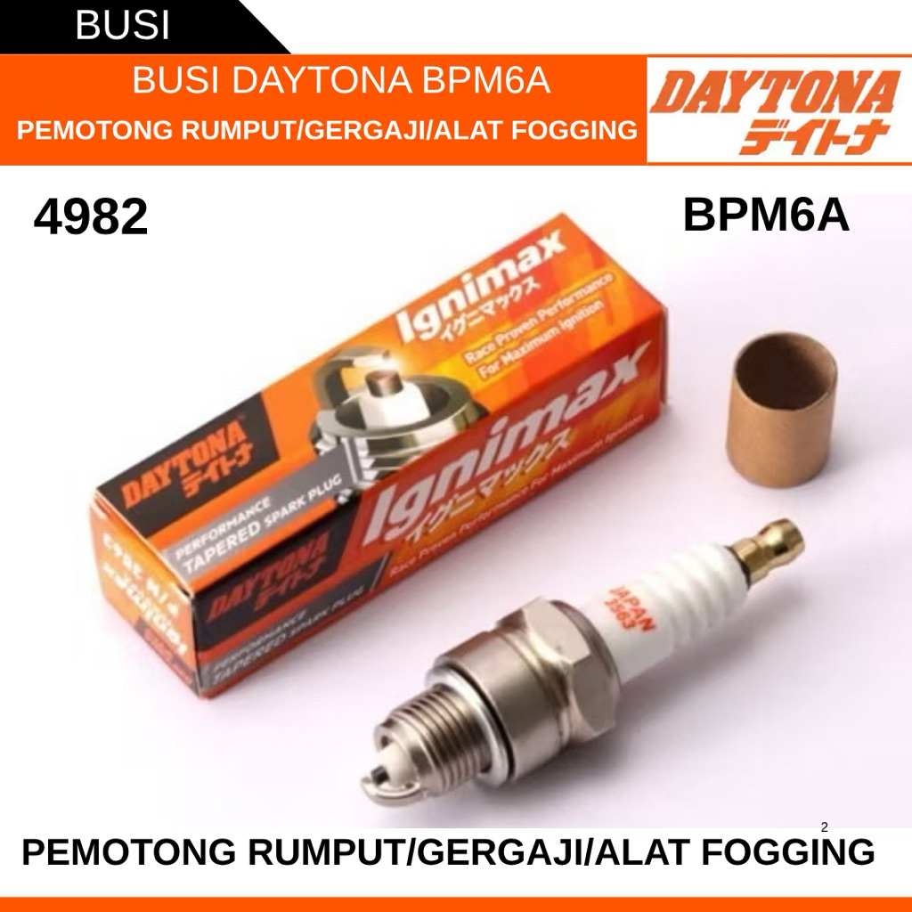 BPM6A SPARK PLUG GRASS CUTTER/Saw/FOGGING TOOL 4982 ORIGINAL DAYTONA ...
