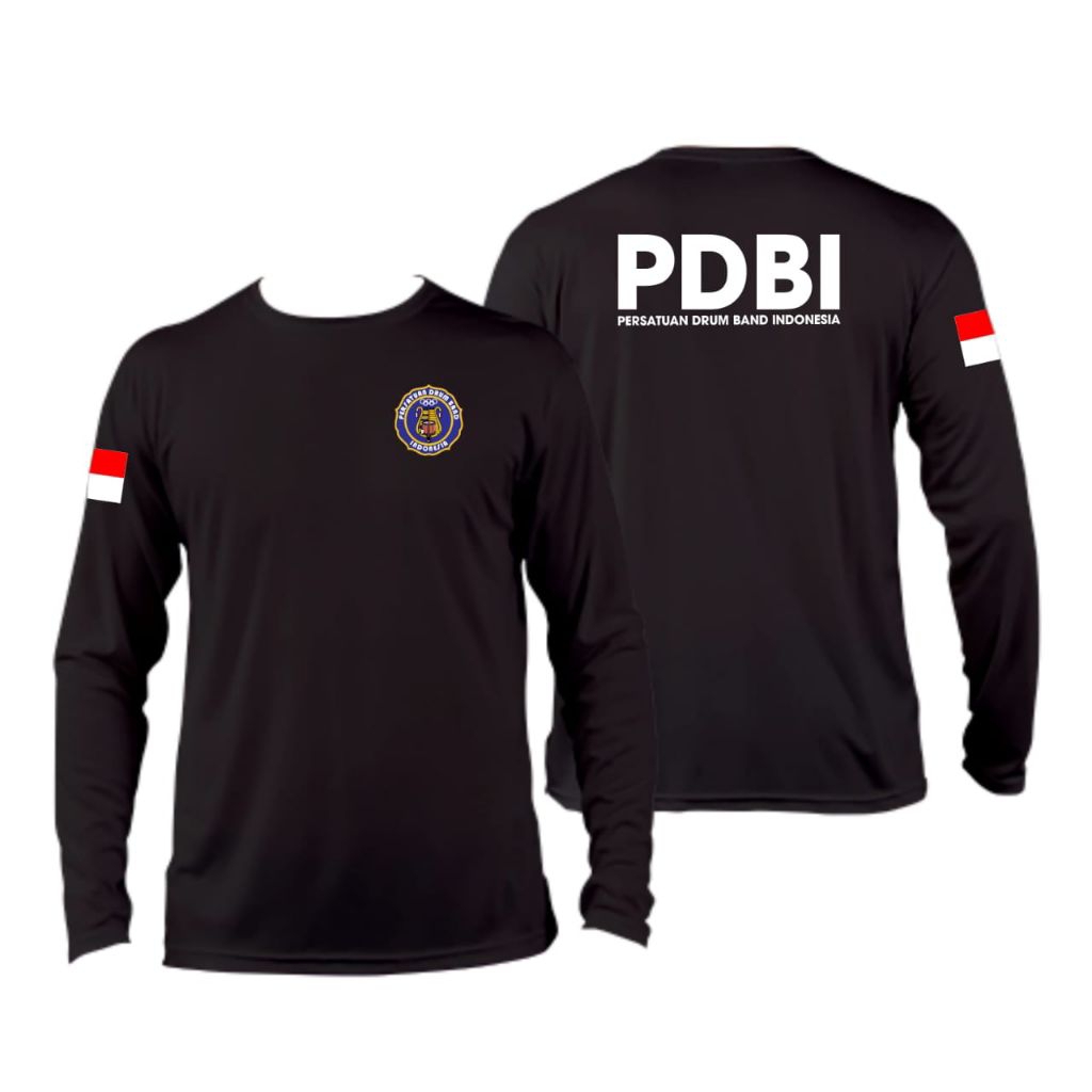 INDONESIAN BAND DRUM FATE PDBI T-SHIRT LONG SLEEVES SIMPLE PATTERN ...