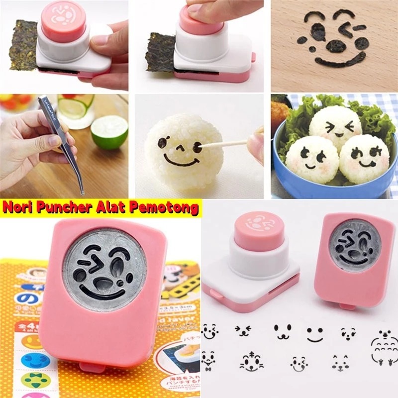 MATA READY CS1 DITABABY Puncher Onigiri Sushi Nori Cutter Mold Seaweed ...