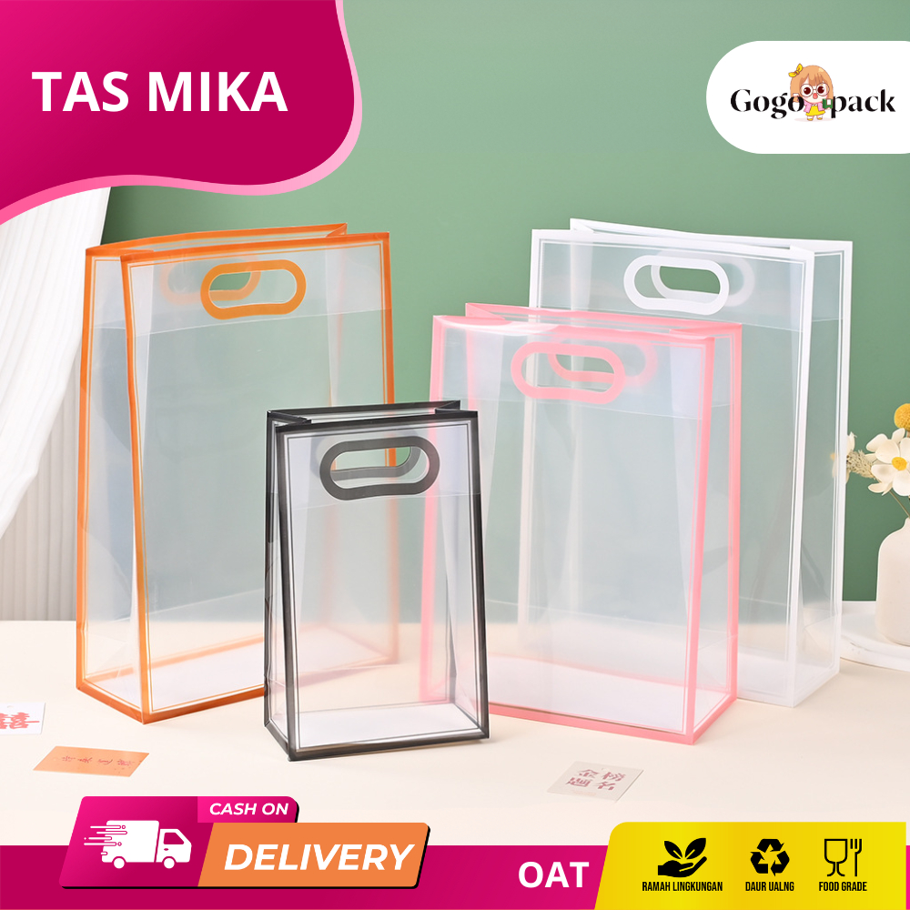 Transparent PVC Mica Bags / Goodiebag Hampers Mica Bags Clear ...