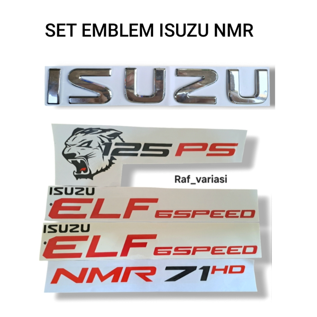 Isuzu elf emblem Sticker nmr 71hd macan125ps isuzu 6speed / elf macan ...