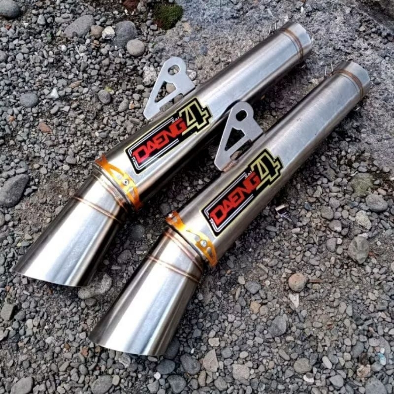 Daeng sai4 Conical OPEN Tube pipe Skygo 125 150Rusi_tc bajaj Tmx 125 ...