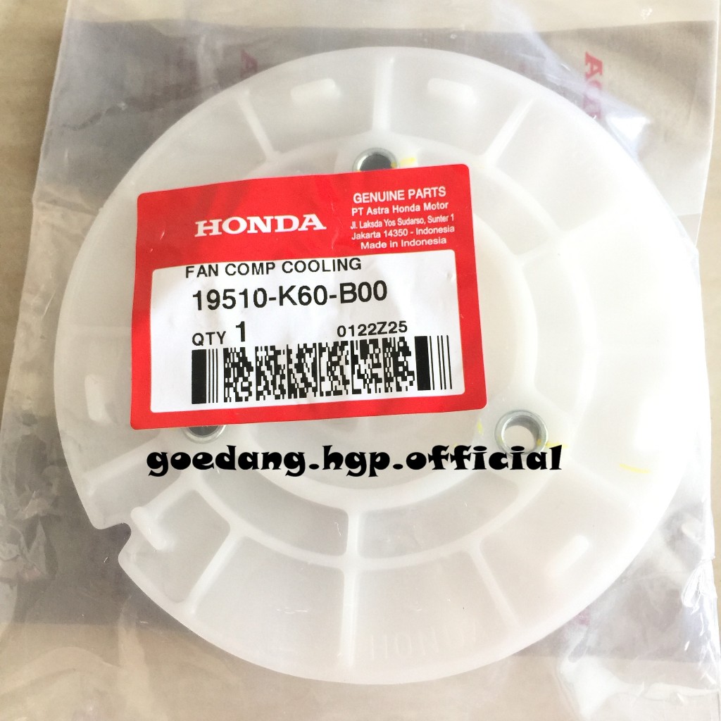 Fan Comp Cooling VARIO 125 eSP K60 ORIGINAL AHM 19510K60B00 | Shopee ...