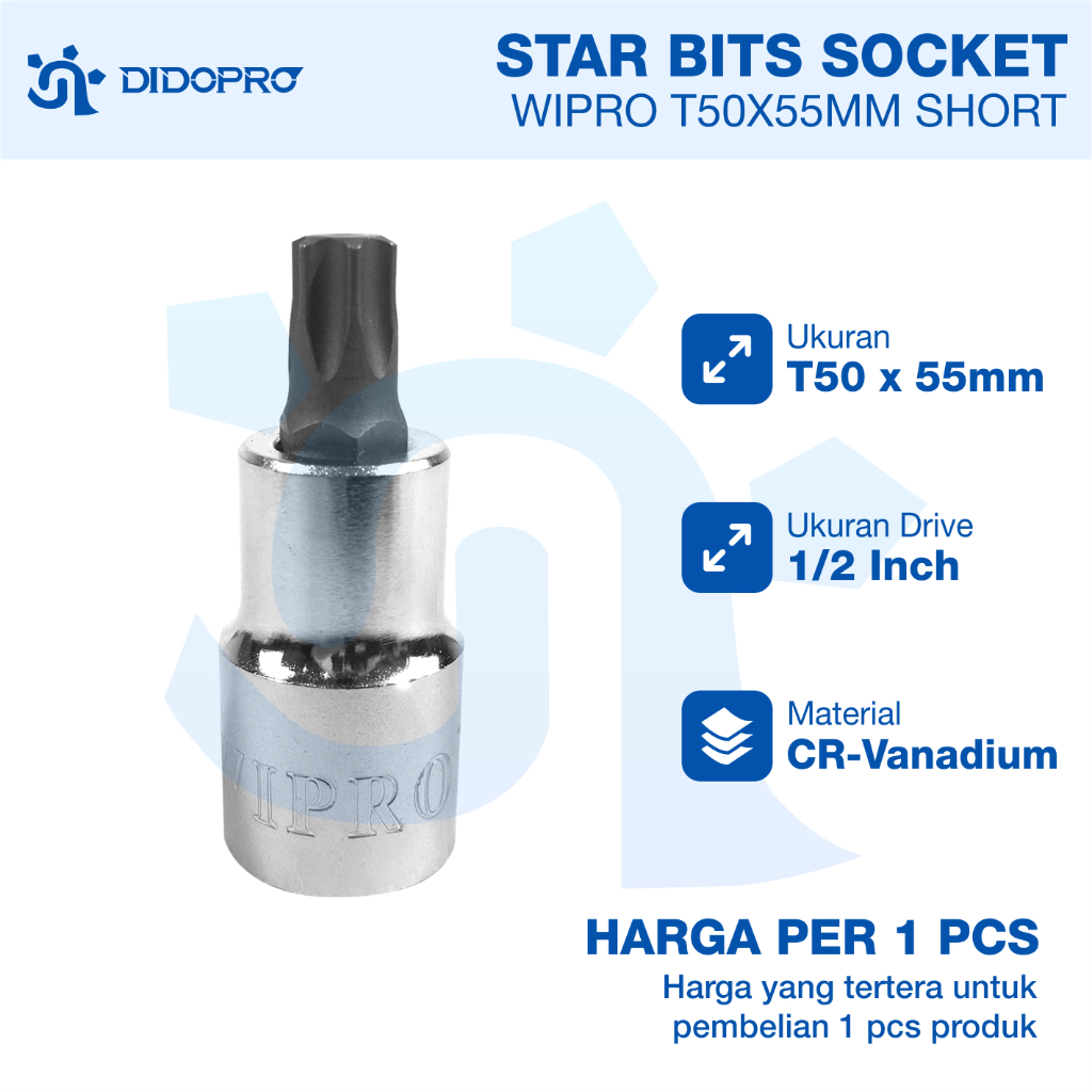 MATA Star BIT SOCKET T50 1/2" SOCK EYE BINTANG T50 YAMAHA DISC BOLT ...