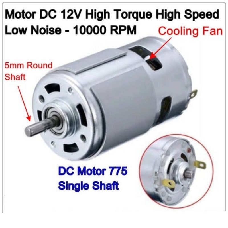 Dynamo 12V DC High Speed Torque Fan Motor | Shopee Philippines