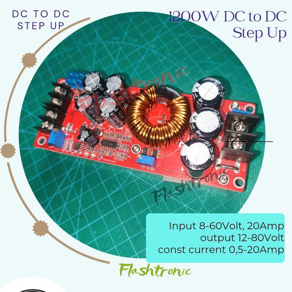 Dc DC Step Up 50-60V to 12-80V Boost Converter 1200Watt 20Amp | Shopee Philippines