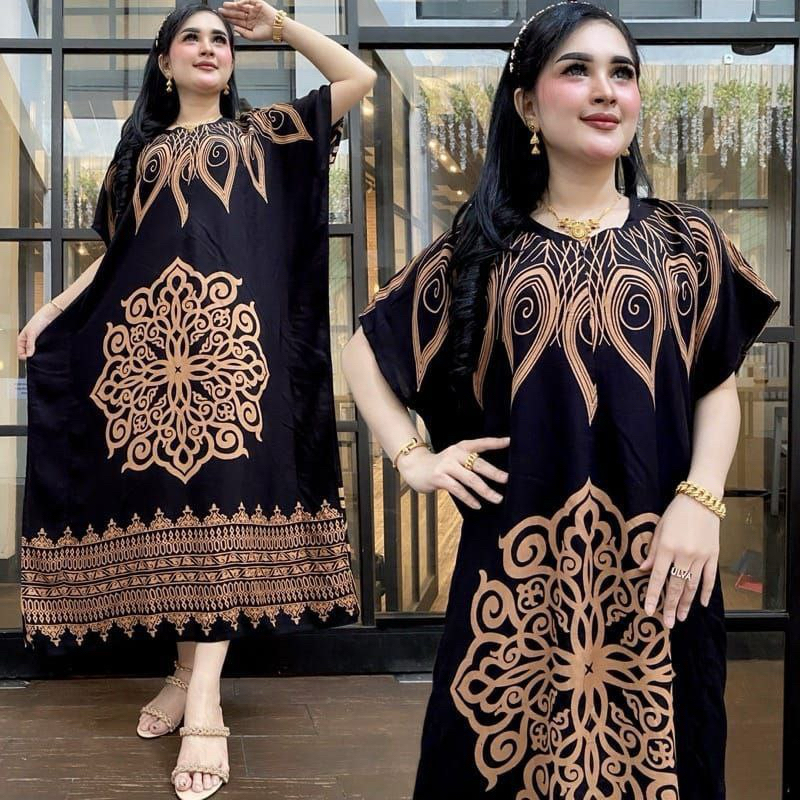 Daster Lowo Batik Jumbo Front Zipper Home dress Busui Friendly | Shopee ...