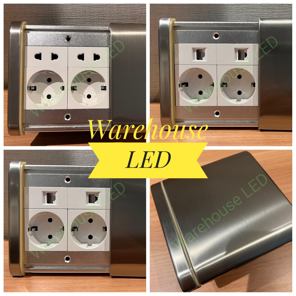 Slide Desk Floor Socket 6 Slide Module Slide Socket 2 Eu Plug Data