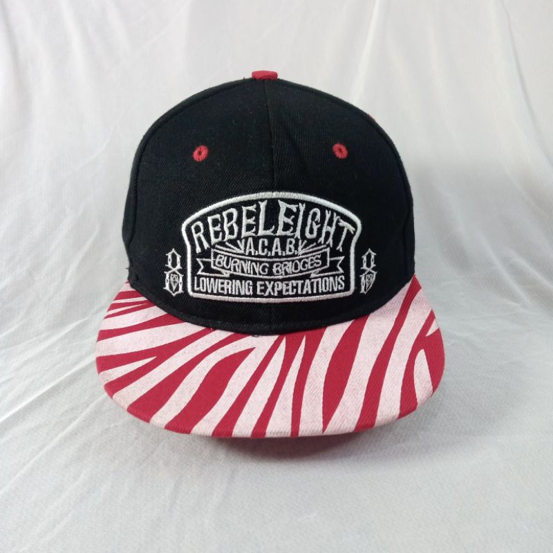 Rebel Eight Brand Big Snapback Hat Embroidered Full Print Visor ...
