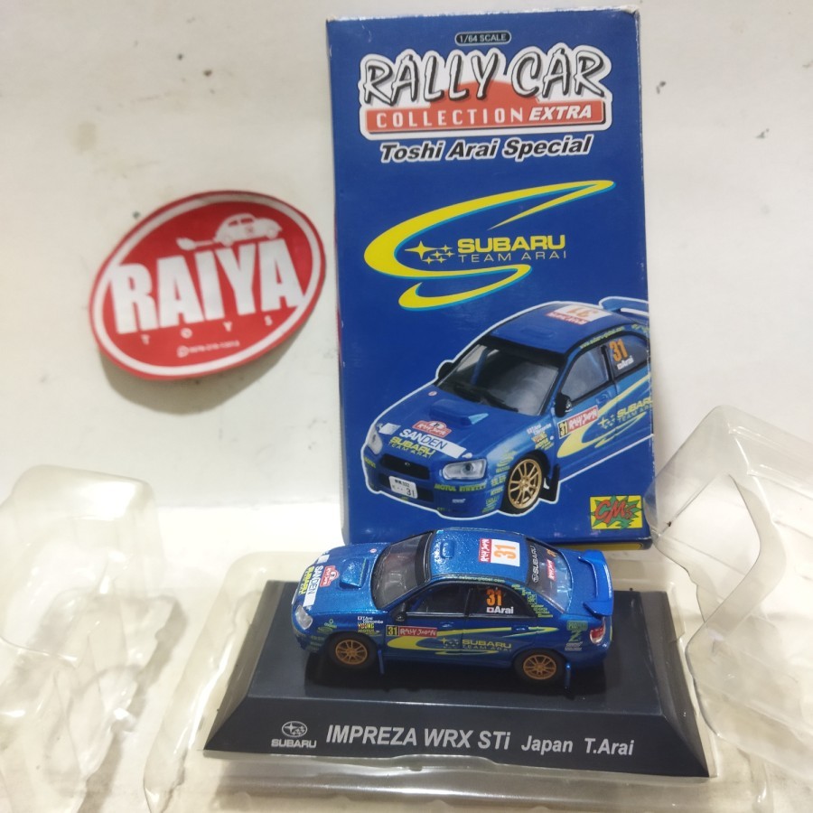 Diecast CMS 1/64 Rally Car Collection Toshi Arai - SUBARU IMPREZA WRX ...