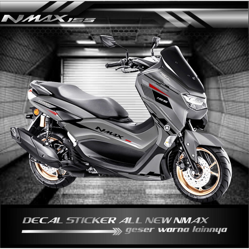 New nmax decal Sticker, latest simple graphic motif, color variations ...