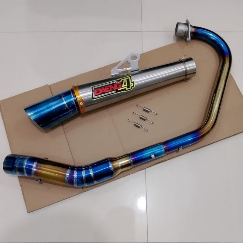 Daeng sai4 Conical OPEN Spec pipe exhaust skygo 125 150 rusi_tc bajaj ...