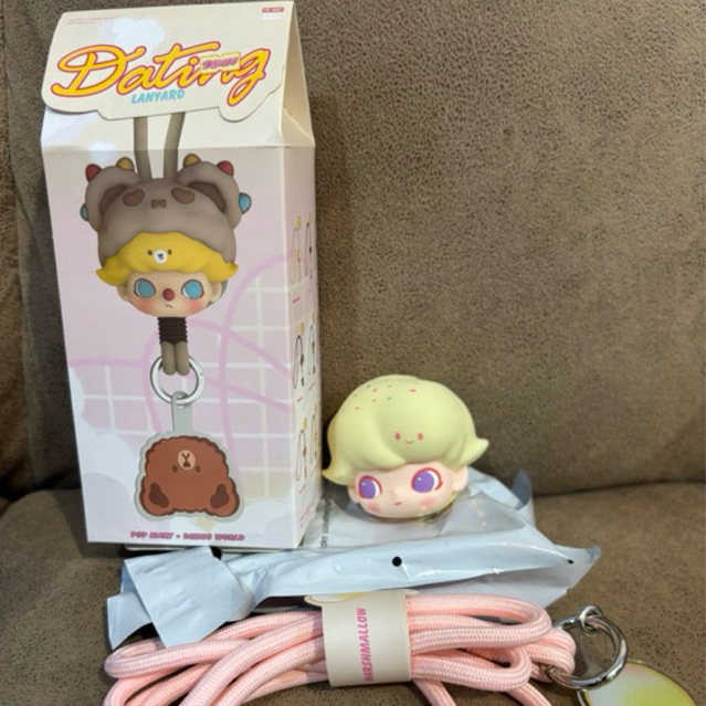 Dimoo dating lanyard (selected; marshmallow)-ORI POPMART | Shopee ...