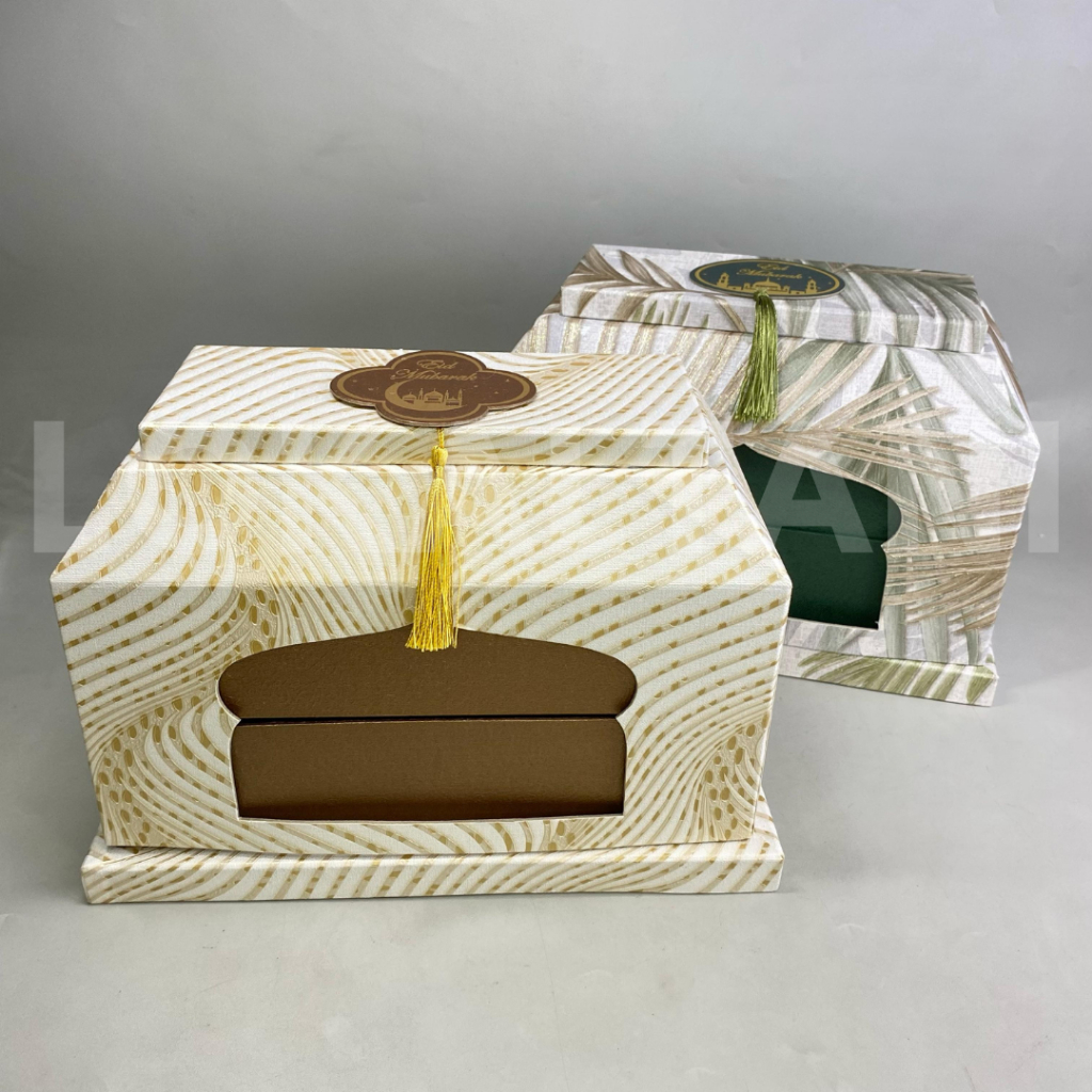 Eid Cuban Mosque Box/ Hardbox 4 Jars 500gr/ Thinwall Box for Eid ...