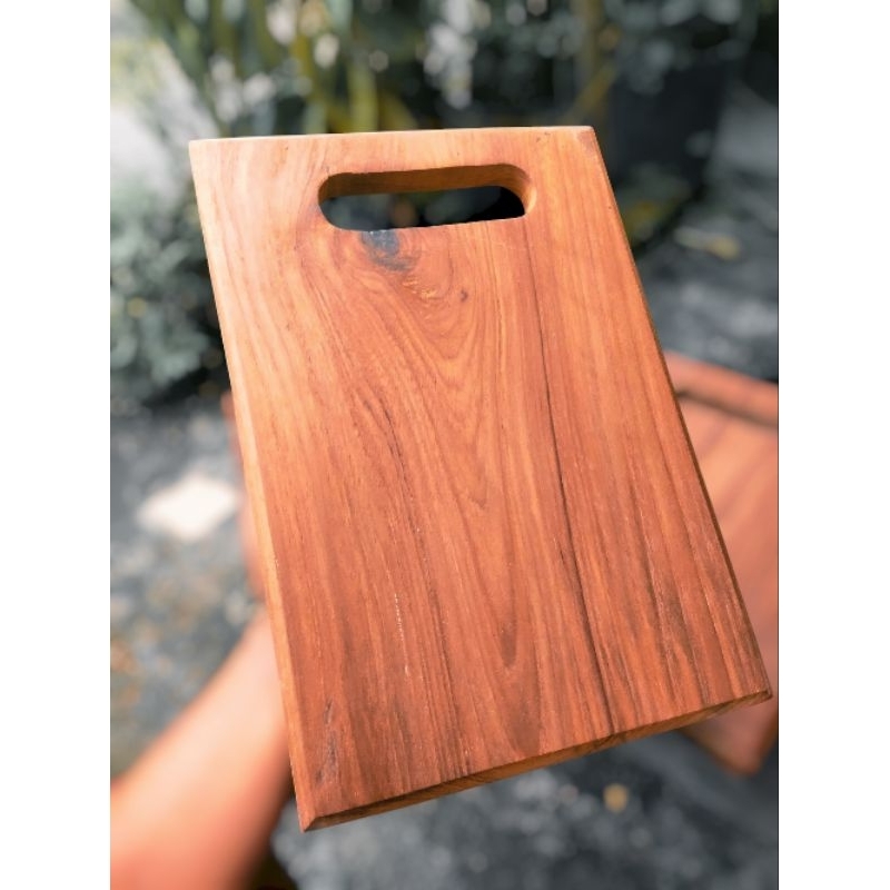 KAYU Original old teak wood cutting board 35cm x 25cm x 2.5cm | Shopee ...
