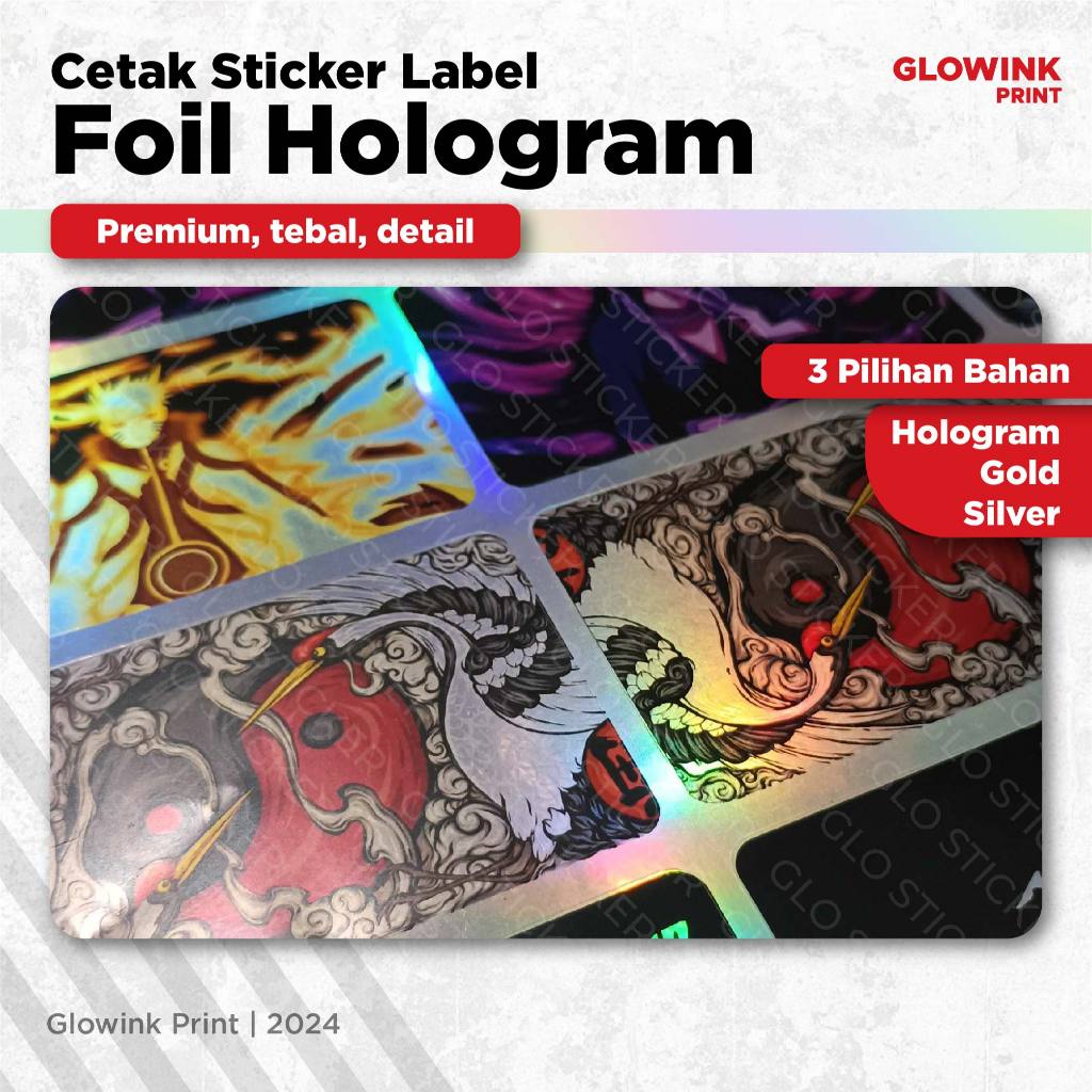 Hologram Stickers, SIlver, Product Stickers, A3+ Size, Hologram Label ...