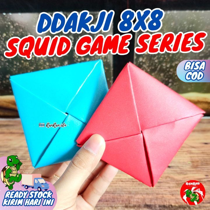 Ddakji Squid Game/ Squid Game Paper/ Squid Game Toy/ Ddakji size 8x8 cm | Shopee Philippines