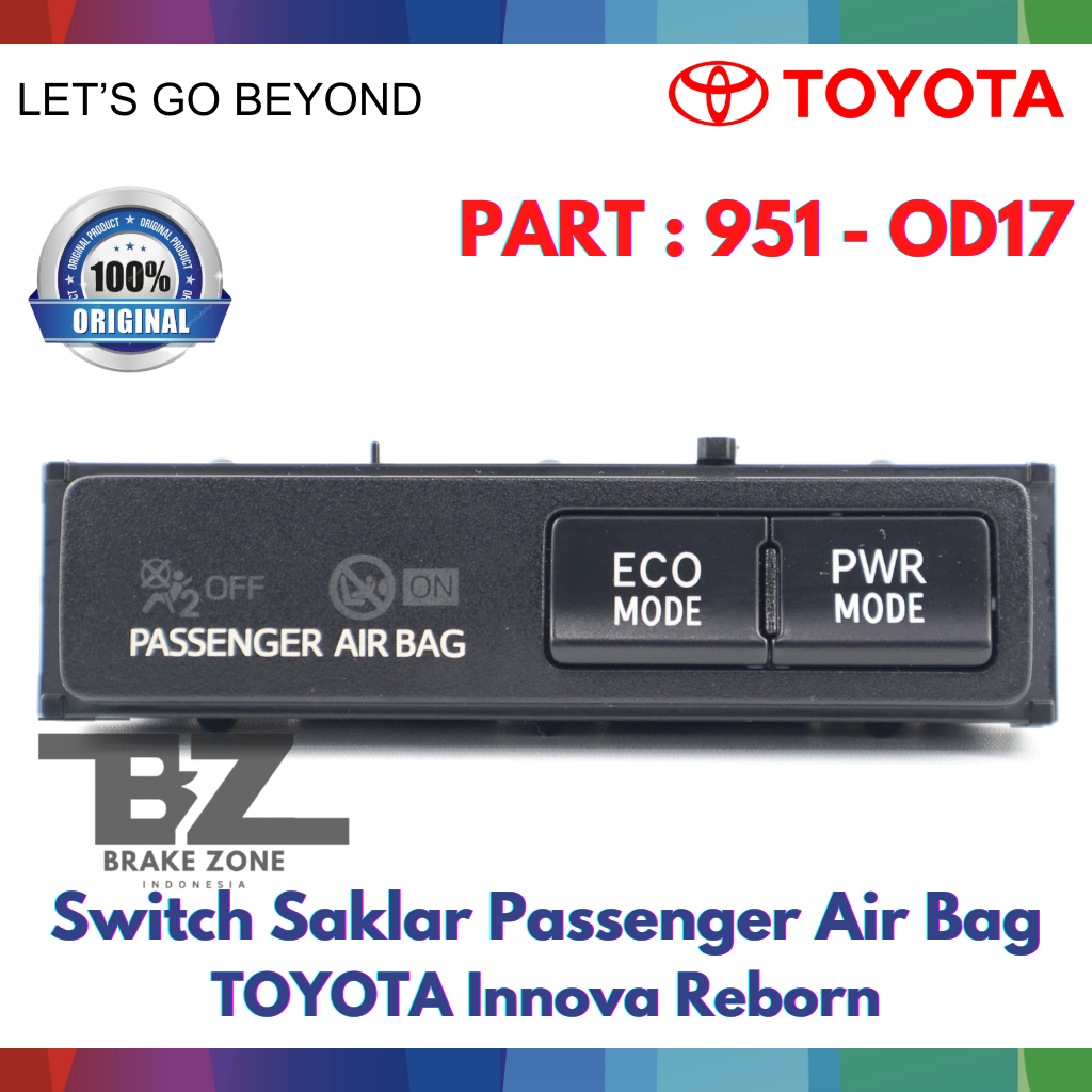 Eco Power Switch Mode Fitting Airbag Innova Reborn ORIGINAL TOYOTA ...