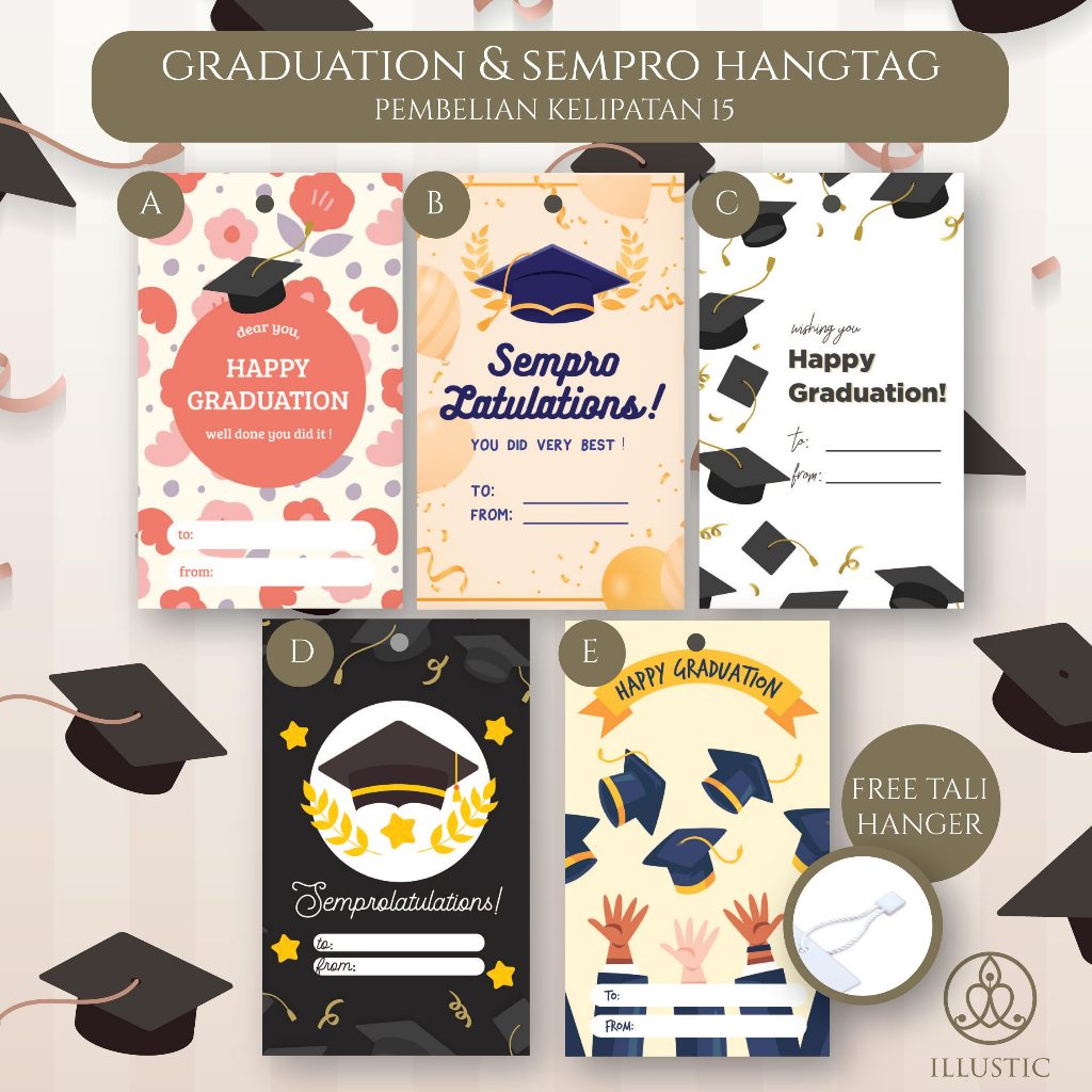 Semprolatations Graduation Graduation Gift Hang Tag/SPA Graduation ...