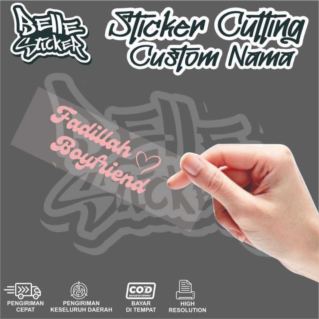Cutting Custom Stickers for Boyfriend Girlfriend Names, Variations of ...