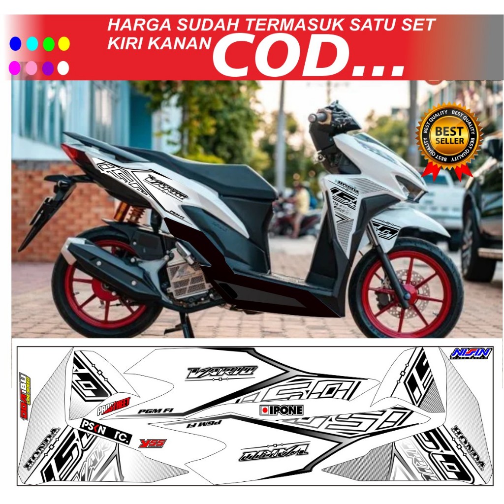 Vario gen1 striping, custom list, best-selling simple cod line sticker ...