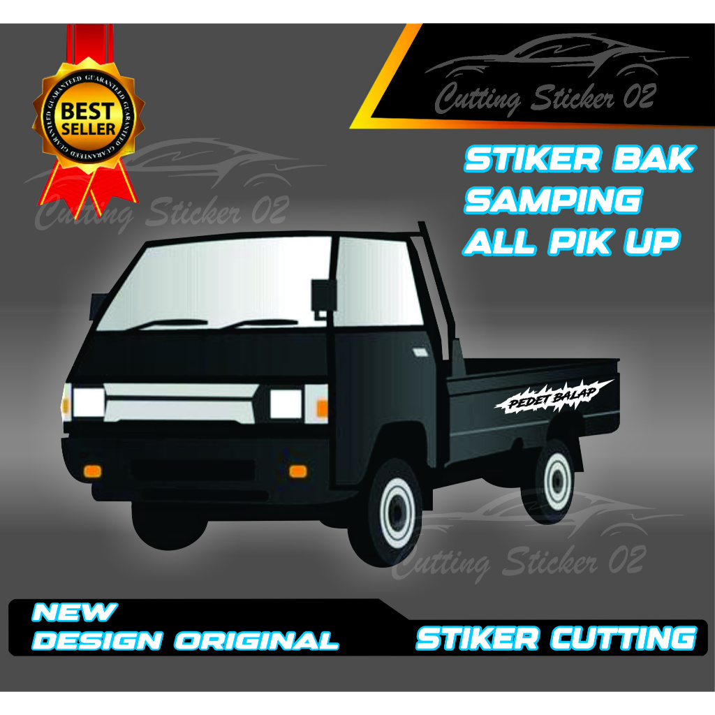 SIDE BACK COATING STICKER ALL TYPES OF PICKUP L300 GRANMAX CARRY T120SS ...