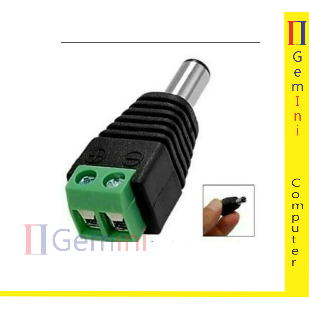 DC MALE JACK CONNECTOR / DC CCTV JACK | Shopee Philippines
