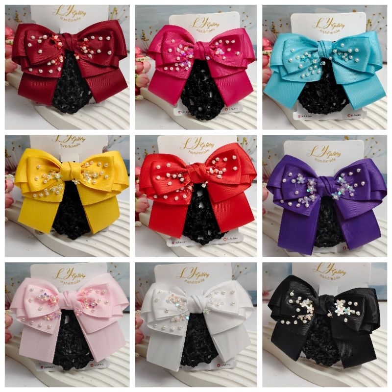 Ly Gallery - Liesa Hairnet | Hairnet Ribbon Clip | Hairnet Hair | Hair ...