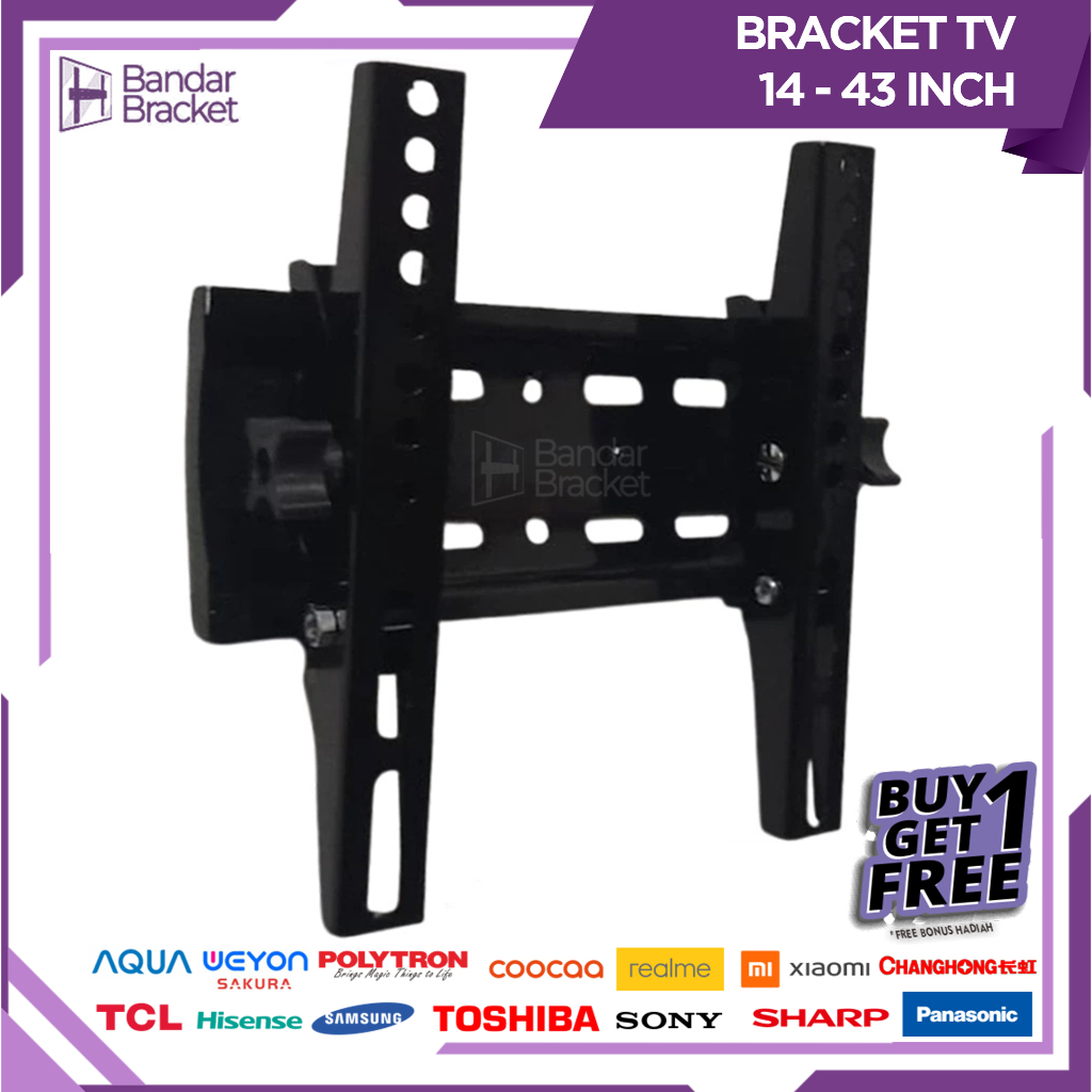 Tv Bracket 32 40 43 24 21 29 17 14 Inch TV Bracket TV Bracket 14 - 43 ...