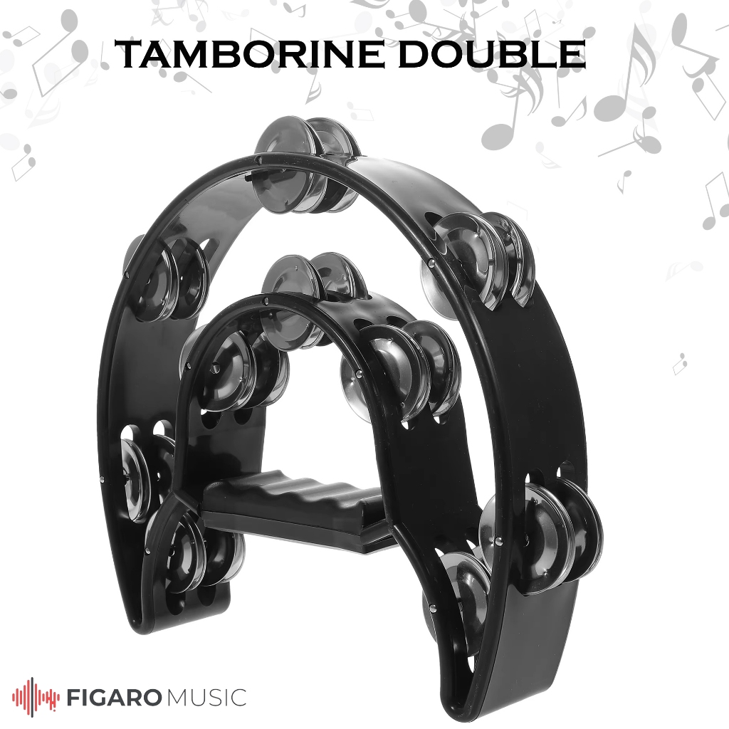 Tambourine Double Row Handheld Tambourine Hand Drum Percussion Musical ...