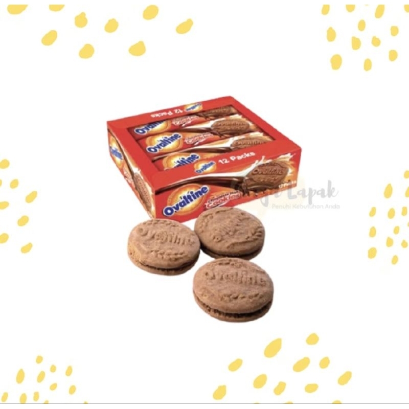 Ovaltine CHOCO MALT COOKIES 1 BOX CONTAINS 12 BKS X 22 GRAM | Shopee ...