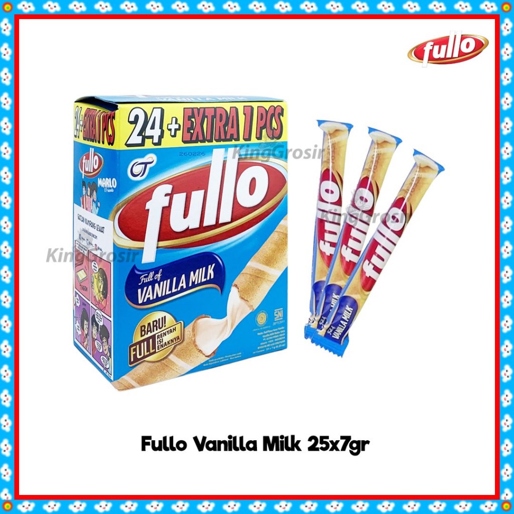 Fullo Wafer Roll 7gr 1 Box Contains 24+1 pcs / Crispy Wafer Roll ...