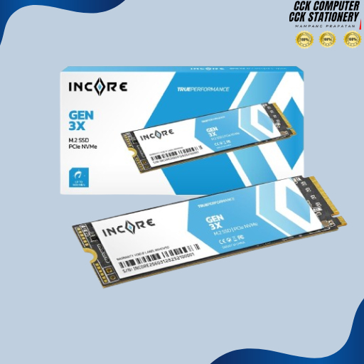 Incore SSD NVME Gen 3 M.2 NVME 128 GB 256 GB/ 512 GB/ 1 TB/ | Shopee ...
