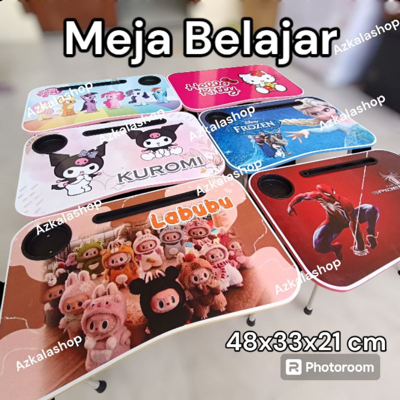 Character folding study table / folding table for children | Shopee ...