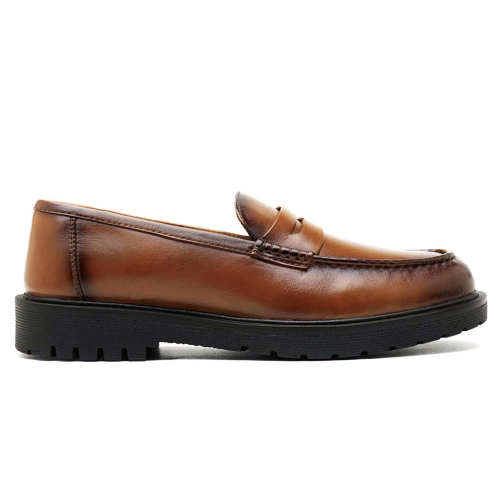 Kenzios Men's Genuine Leather Formal Loafer Shoes KARN LIGHT | Shopee ...