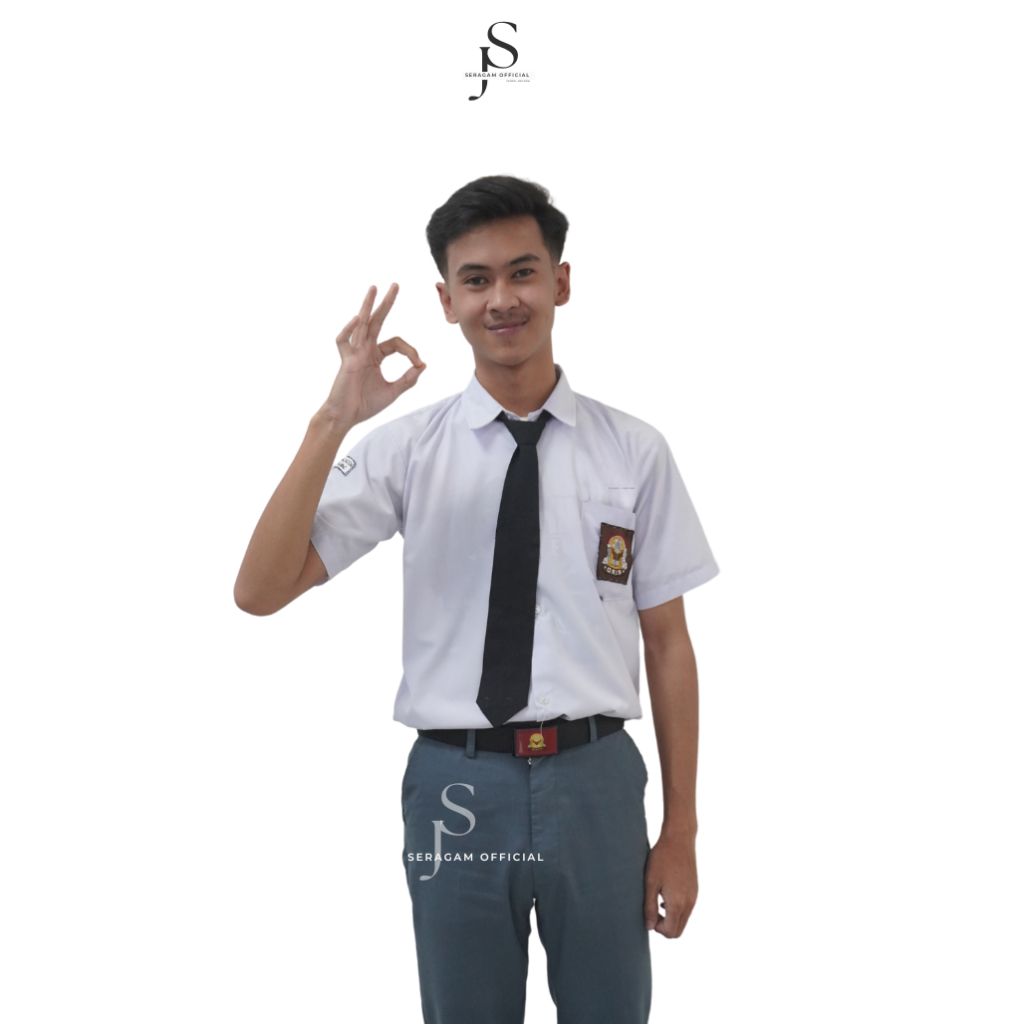 Boys' high school uniform - White and gray high school uniform 1 Set ...