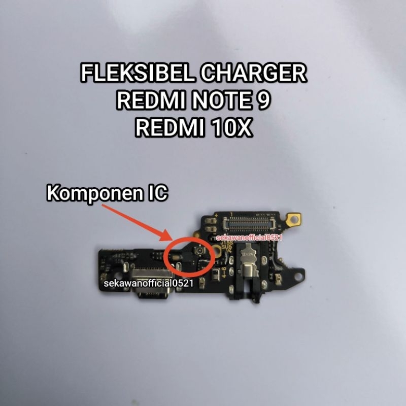 Flexible Charger Xiaomi Redmi Note 9 4g Full IC ORIGINAL Redmi 10x 4g ...