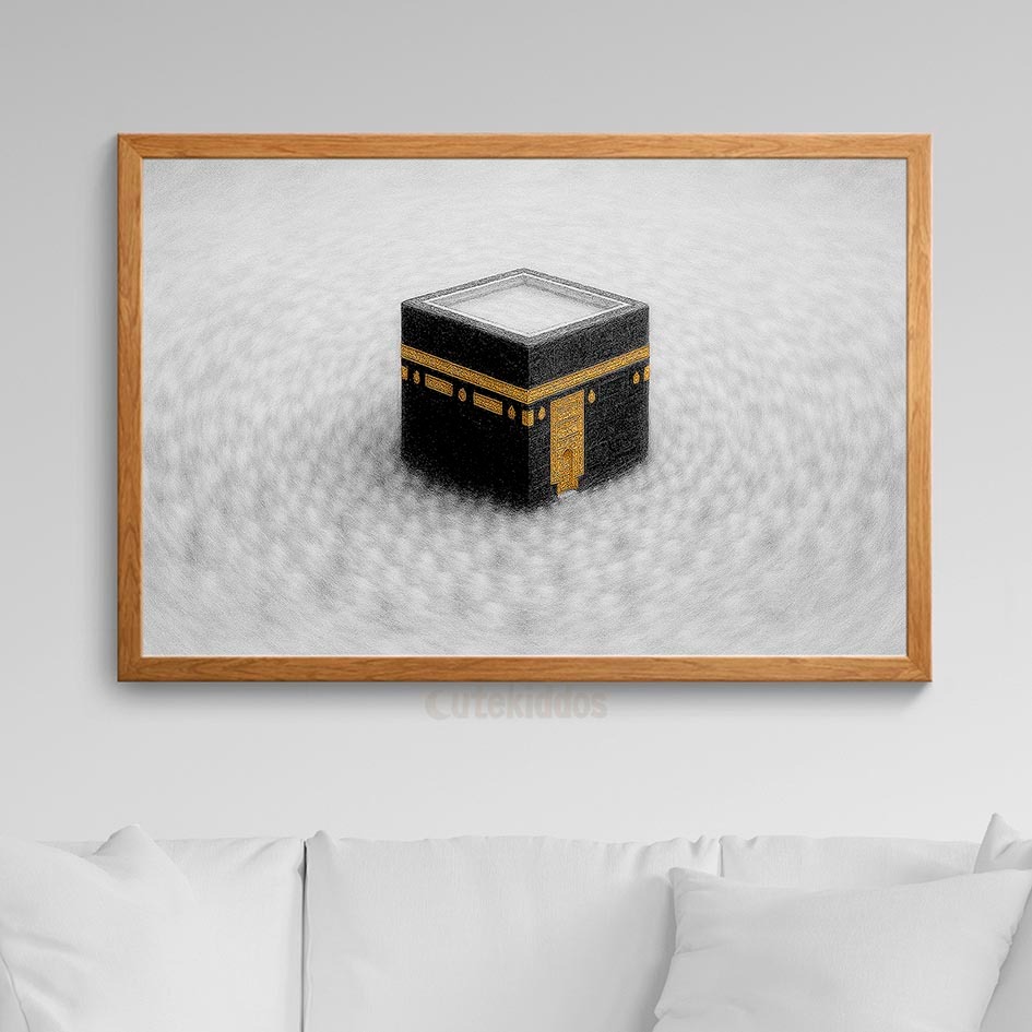 Wooden Wall Decoration Poster Wall Decor Art Kaaba Makkah Mecca ...