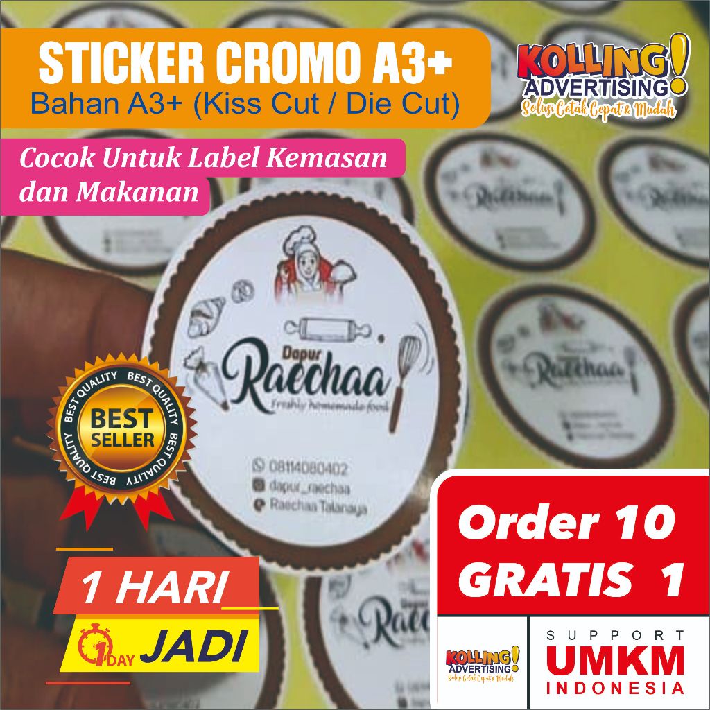 Print A3 Chromo Cut Sticker A3+ Food and Beverage Packaging Label ...