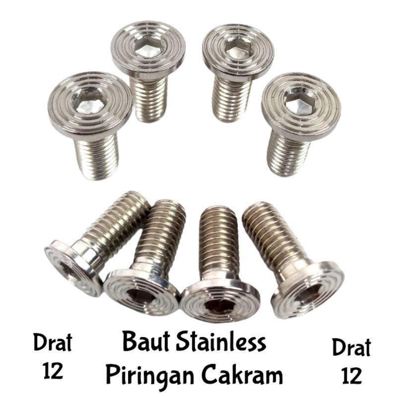STAINLESS STANLIS DISC BOLTS 12 CM DRAFT DISC BOLTS SEED (1 PCS ...
