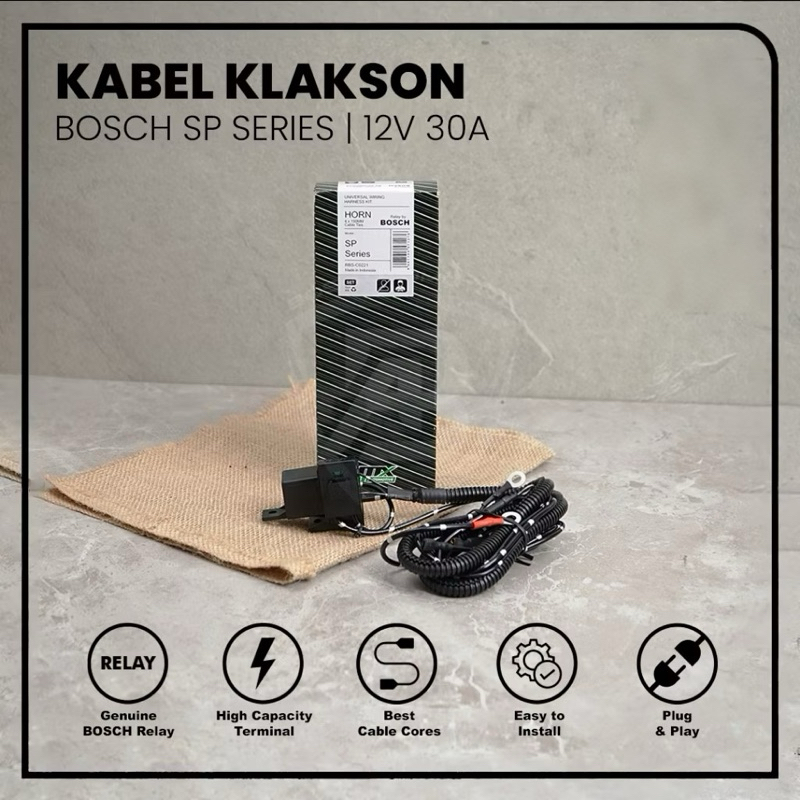 BOSCH SP Series Universal 12 Volt 30 Ampere Car Motorcycle Horn Relay ...