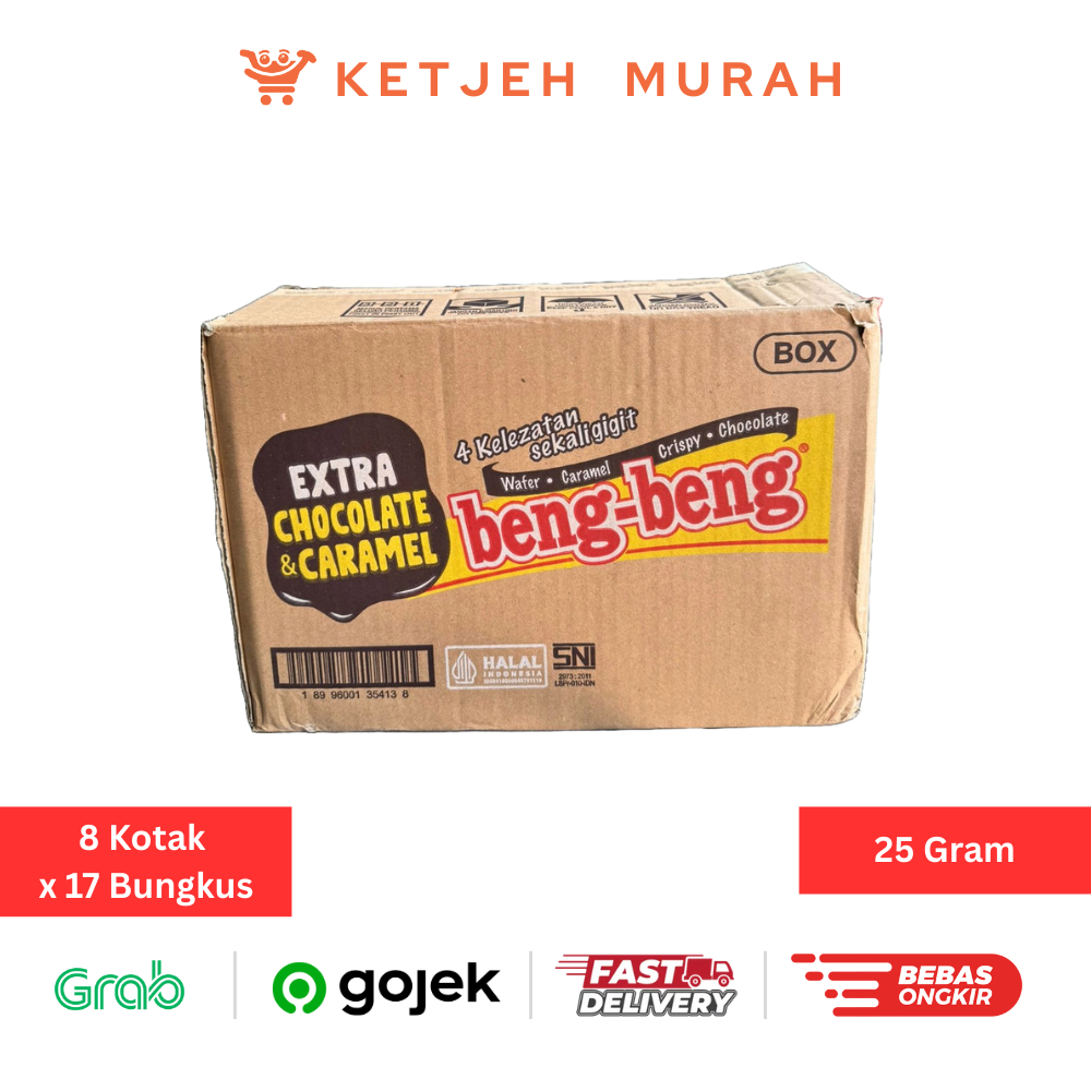 Beng-Beng Chocolate Cereal Wafers 1 box contains 8 boxes containing 17 ...