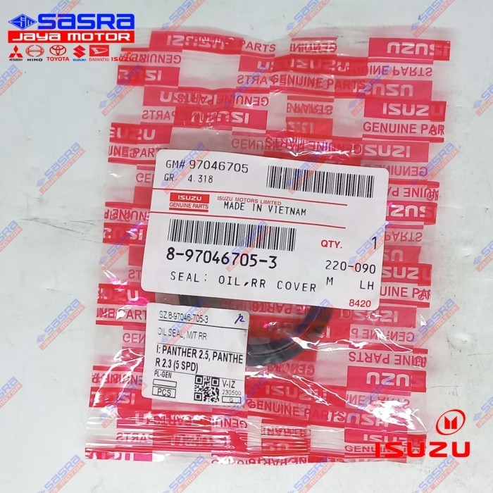 Transmission Oil Seal RR ORI PANTHER 2.3/2.5 5 SPEED Isuzu Genuine ...