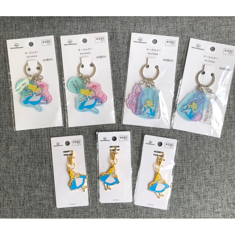 Disney alice in wonderland key ring keychain original japan | Shopee ...