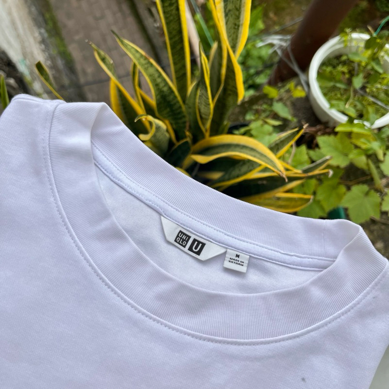 UNIQLO U AIRism Oversize White T-Shirt (M) | Shopee Philippines